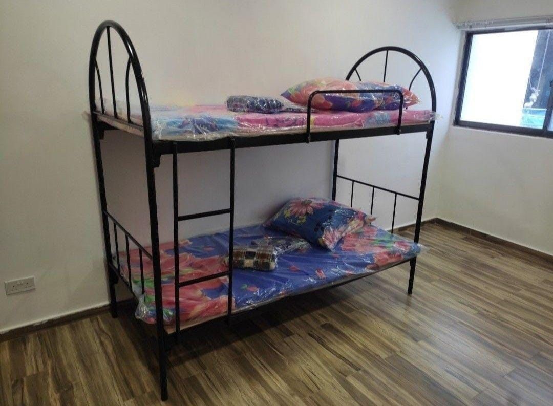 SINGLE DOUBLE DECKER BED@$149, Furniture & Home Living, Furniture, Bed ...