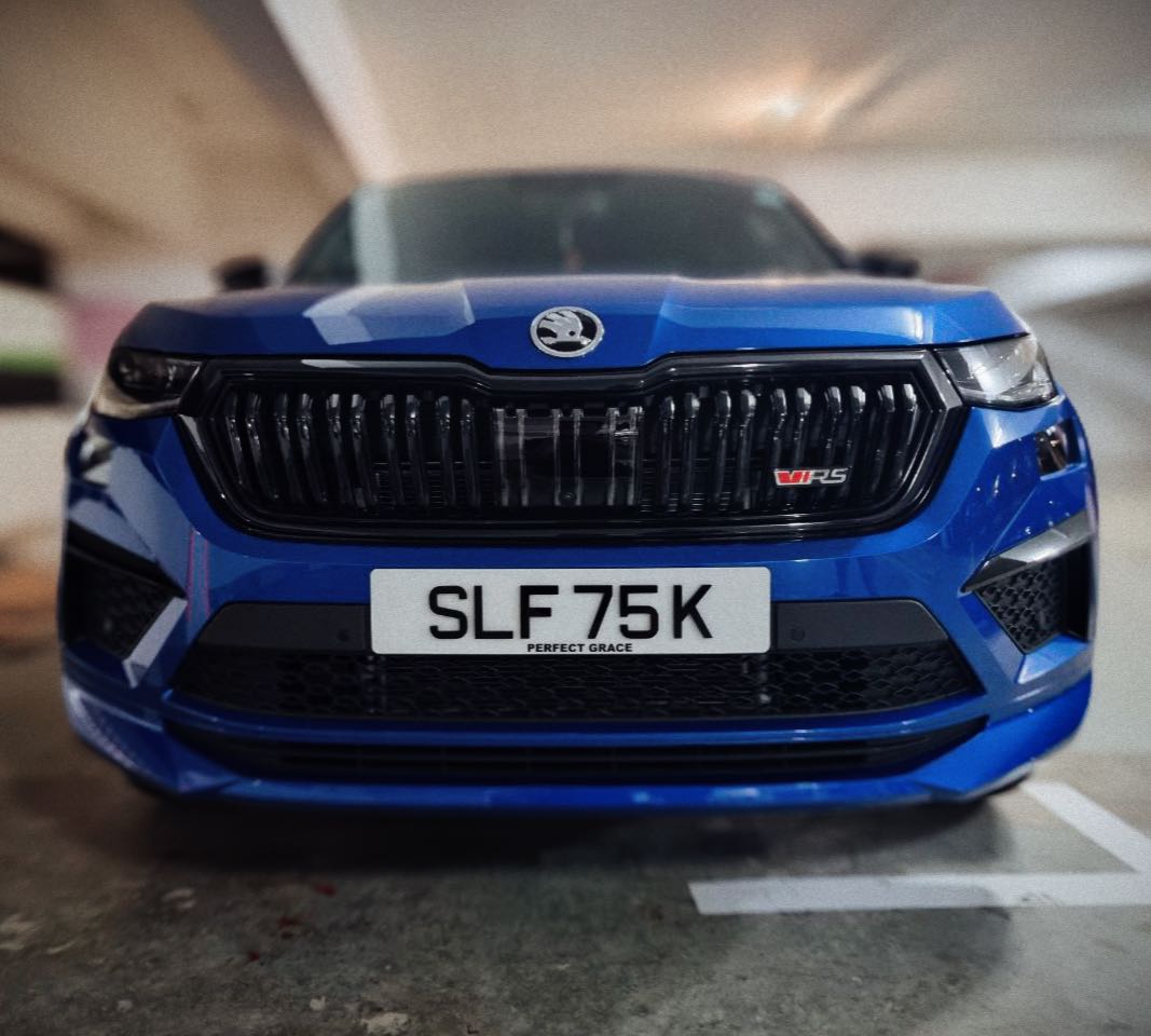 Skoda frameless carplate, Car Accessories, Car Plates on Carousell