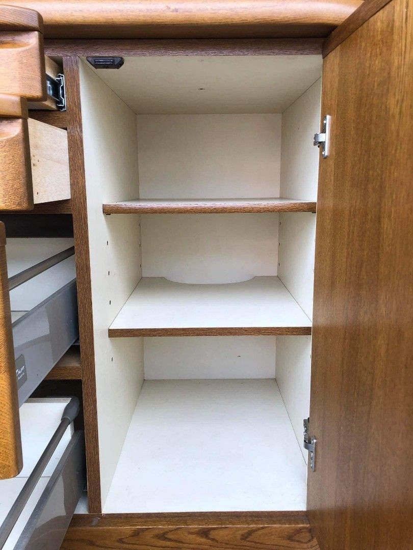 Solid wood curved type kiitchen cabinet 45L x 22W x 77H inches Solid ...