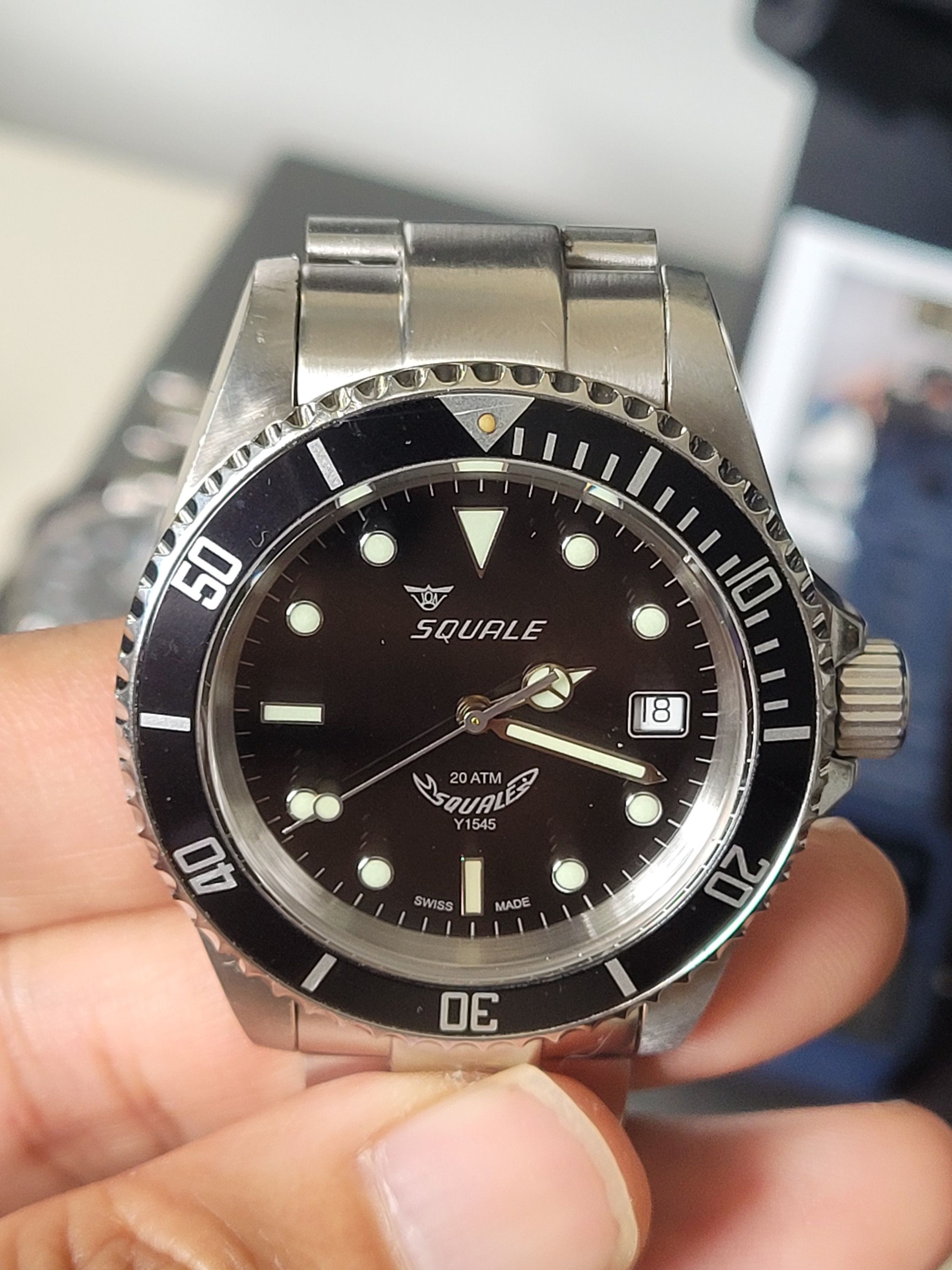 Squale 20 ATMOS Classic 1545, Luxury, Watches on Carousell