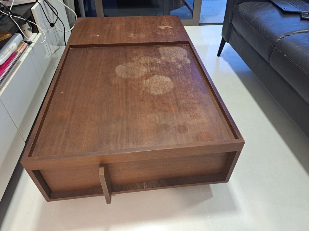 Storage coffee table, Furniture & Home Living, Kitchenware & Tableware ...