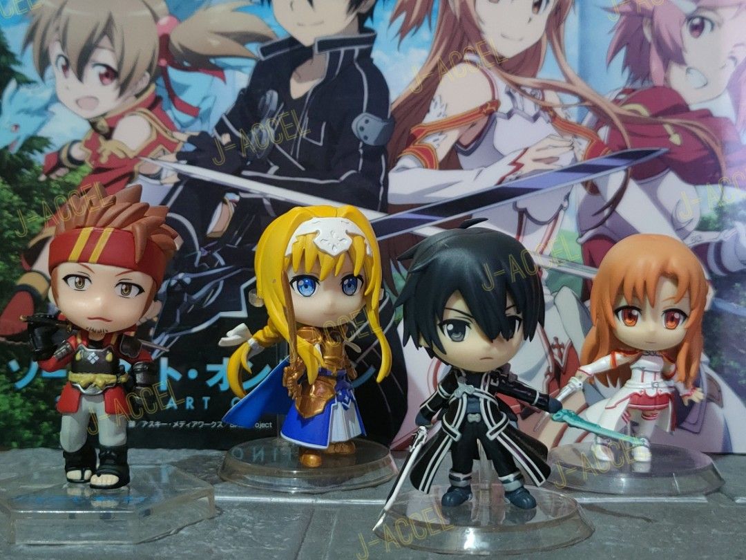 Sword Art Online Chibi Figures, Hobbies & Toys, Toys & Games on Carousell