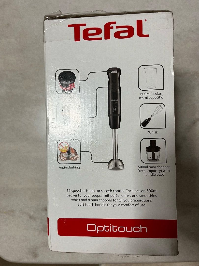 Tefal Hand Blender Optitouch HB8338 (Unpacked), TV & Home Appliances ...