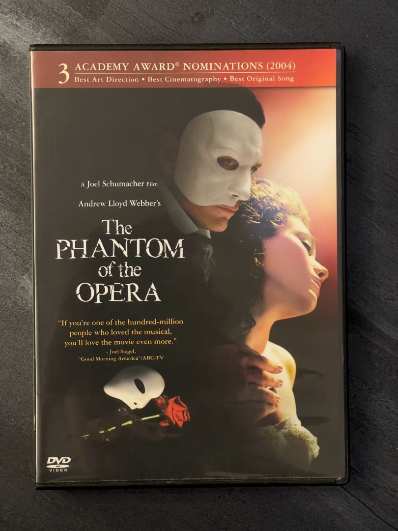 The Phantom of the Opera (2004) DVD, Hobbies & Toys, Music & Media, CDs ...