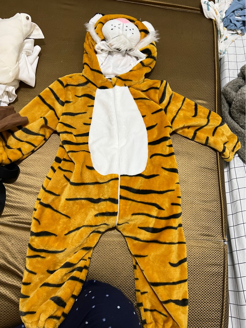 Tiger onesie costume, Babies & Kids, Babies & Kids Fashion on Carousell