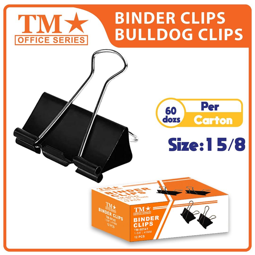 TM Binder Clips 1 5/8 Inches x 60 dozens, Hobbies & Toys, Stationary ...