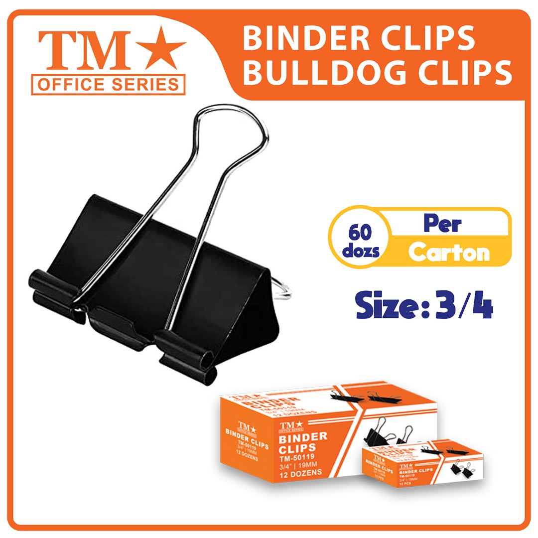 TM Binder Clips 3/4 Inches x 60 dozens, Hobbies & Toys, Stationary ...