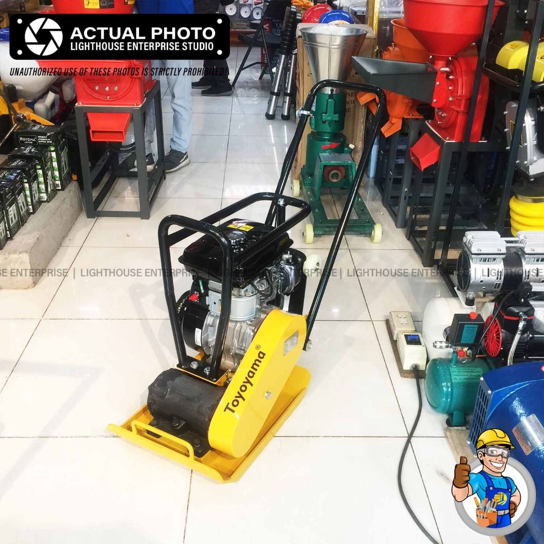 TOYOYAMA Plate Compactor Series with Robin Engine EY20 5HP Straight ...
