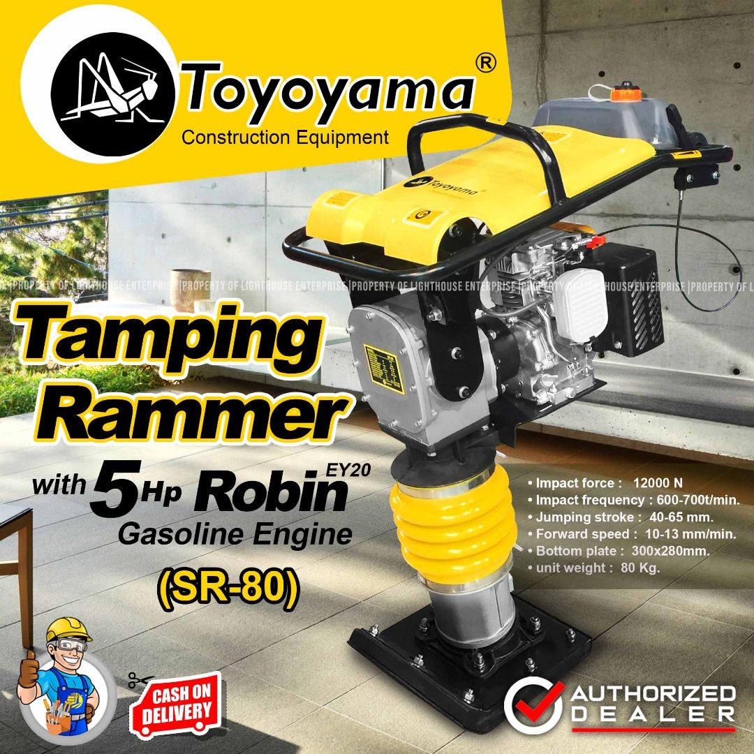 TOYOYAMA Tamping Rammer with Robin Engine EY20 5HP, Engine Cover ...