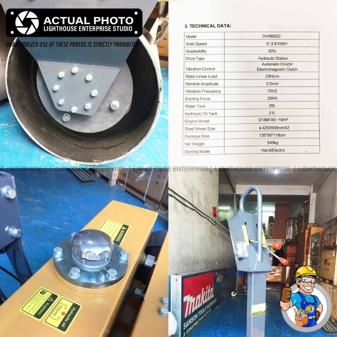 TOYOYAMA Walk Behind Vibratory Roller / Double Drum Road Roller / Pison ...