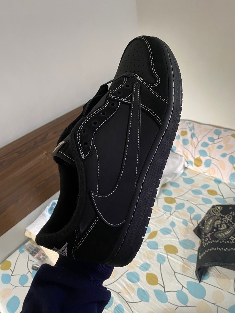 Travis Scott X Jordan 1 Low OG Black Phantom SNEAKERS JAPAN RELEASED ...