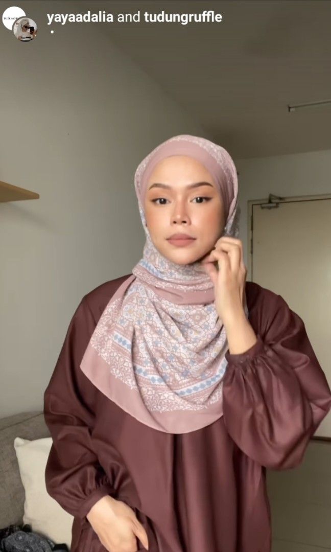 Tudungruffle Marrakech series Shawl, Women's Fashion, Muslimah Fashion ...