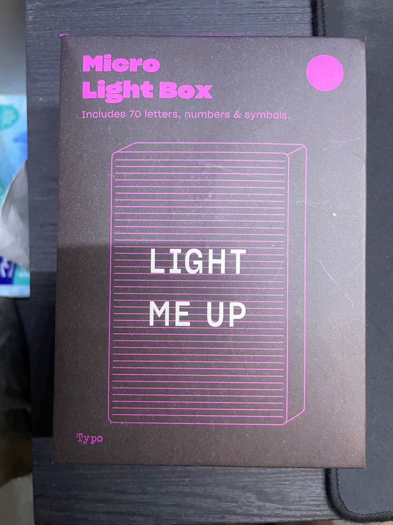 Typo Micro Light Box, Furniture & Home Living, Home Decor, Other Home ...