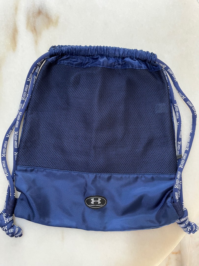 Under Armour sack pack, navy blue colour, Women's Fashion, Bags ...