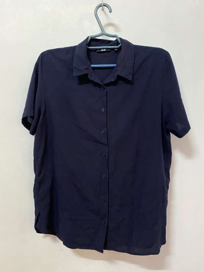 UNIQLO BLUE POLO, Women's Fashion, Tops, Blouses on Carousell