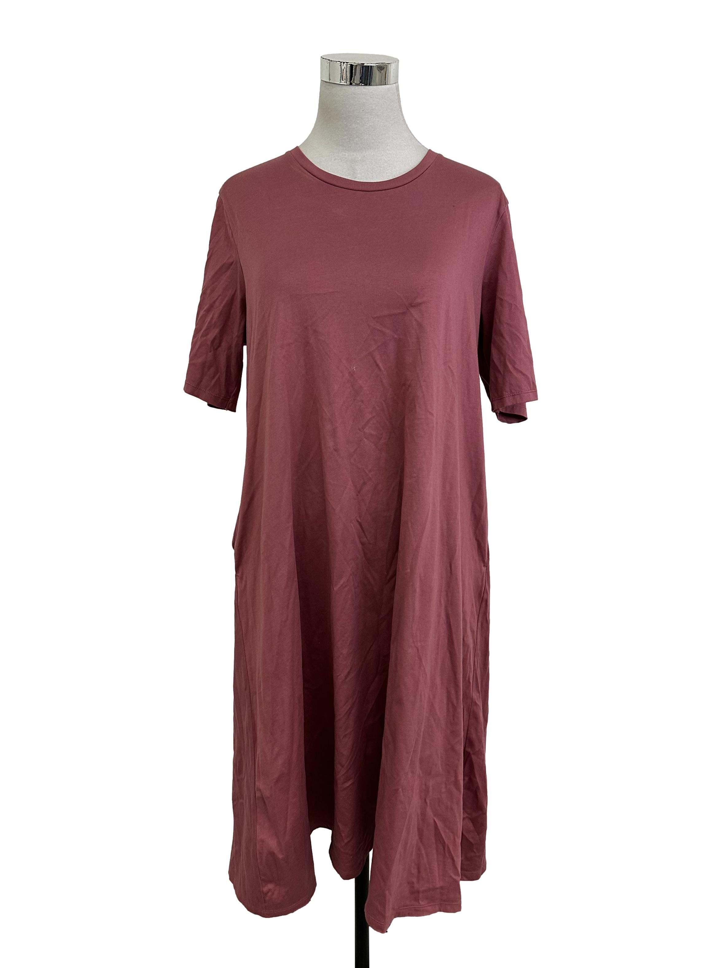 Uniqlo Pale Red T Shirt Dress, Women's Fashion, Dresses & Sets, Dresses ...