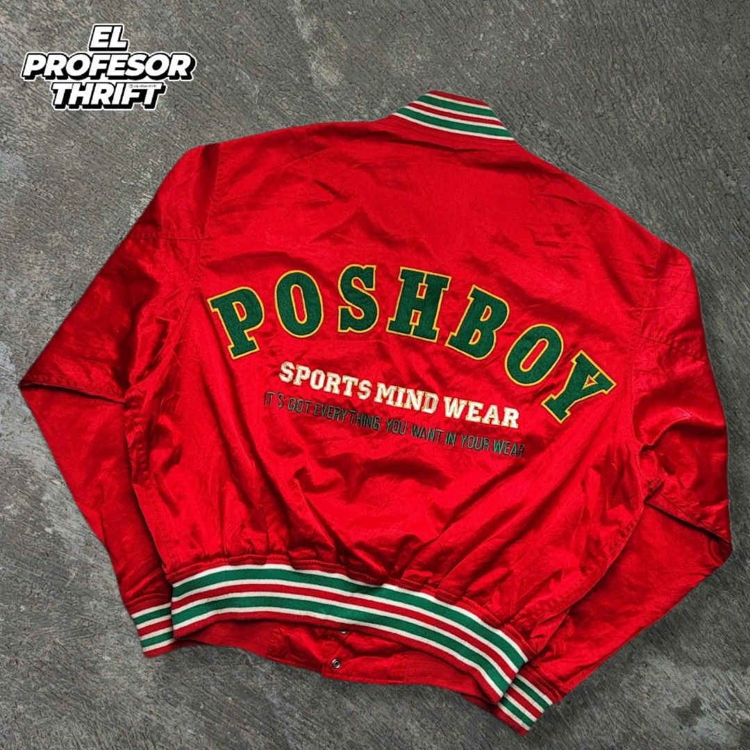 Vintage Posh Boy Champ Varsity Jacket, Fesyen Pria, Pakaian , Baju ...