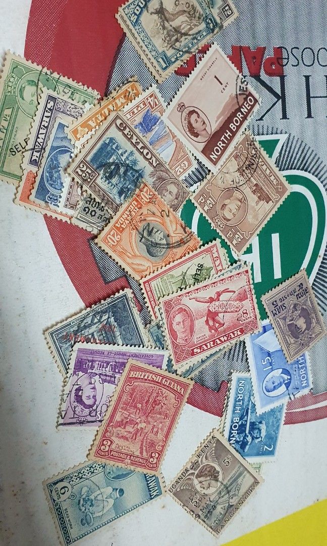 Vintage stamps setem antik antique old, Hobbies & Toys, Collectibles ...