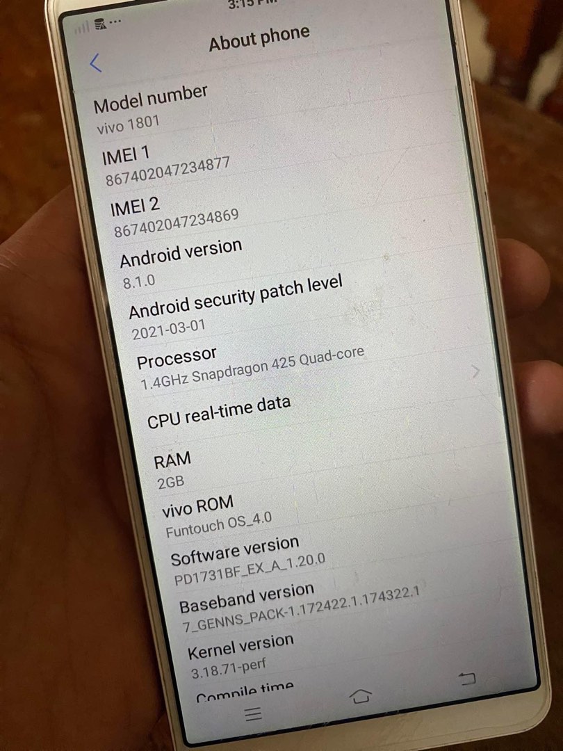 VIVO 1801 on Carousell