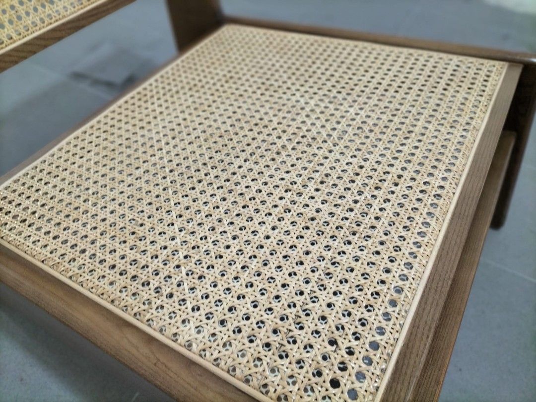 VOLONIA Rattan Lounge Chair in WALNUT, Furniture & Home Living ...