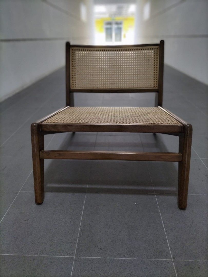 VOLONIA Rattan Lounge Chair in WALNUT, Furniture & Home Living ...