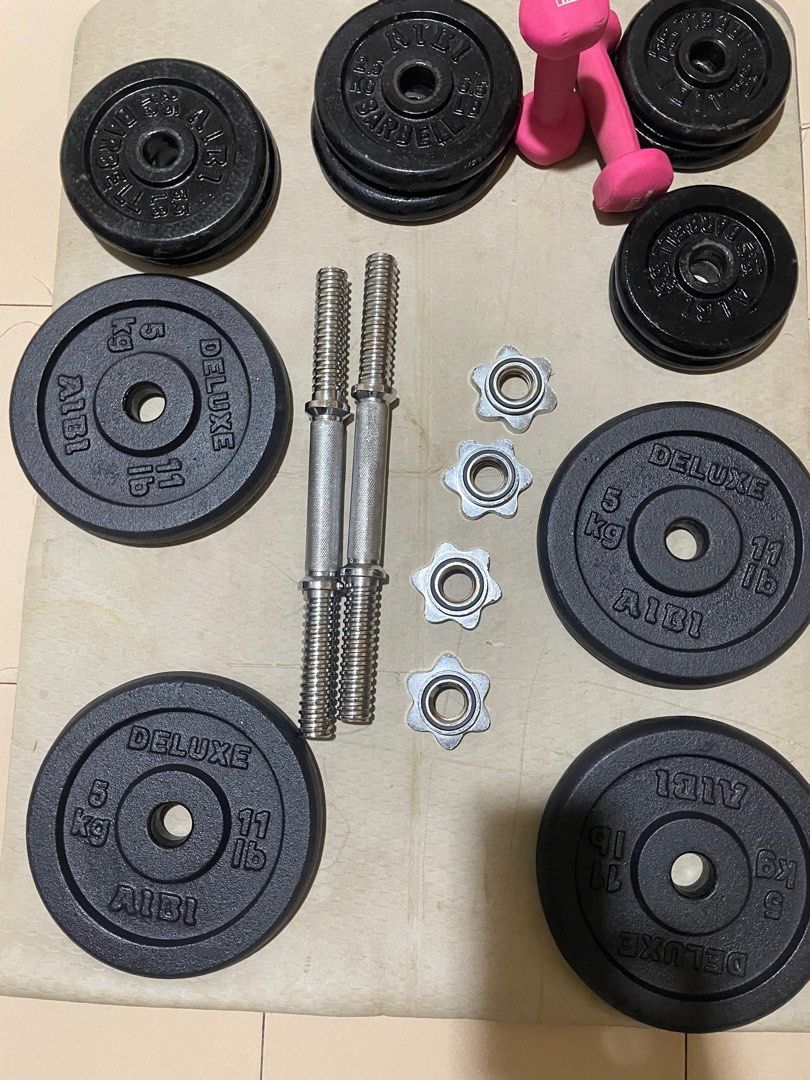 workbench and Dumbbells AIBI, Sports Equipment, Exercise & Fitness ...