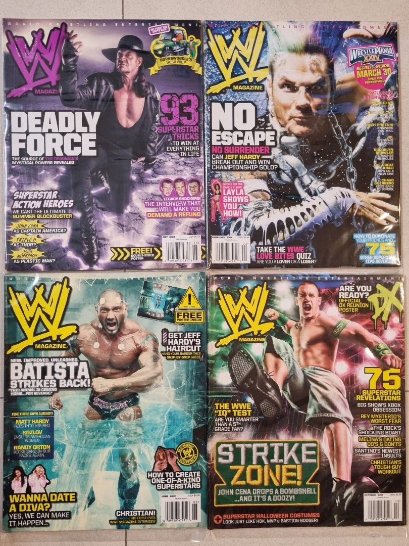 WWE magazines bundle, Hobbies & Toys, Books & Magazines, Magazines on ...