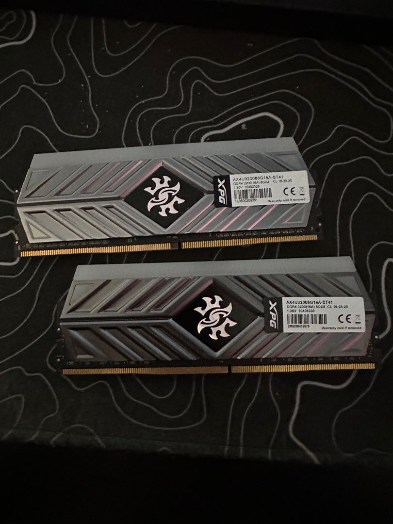 Xpg d41 ram 16gb 8x2 3200mhz c16, Computers & Tech, Parts & Accessories ...