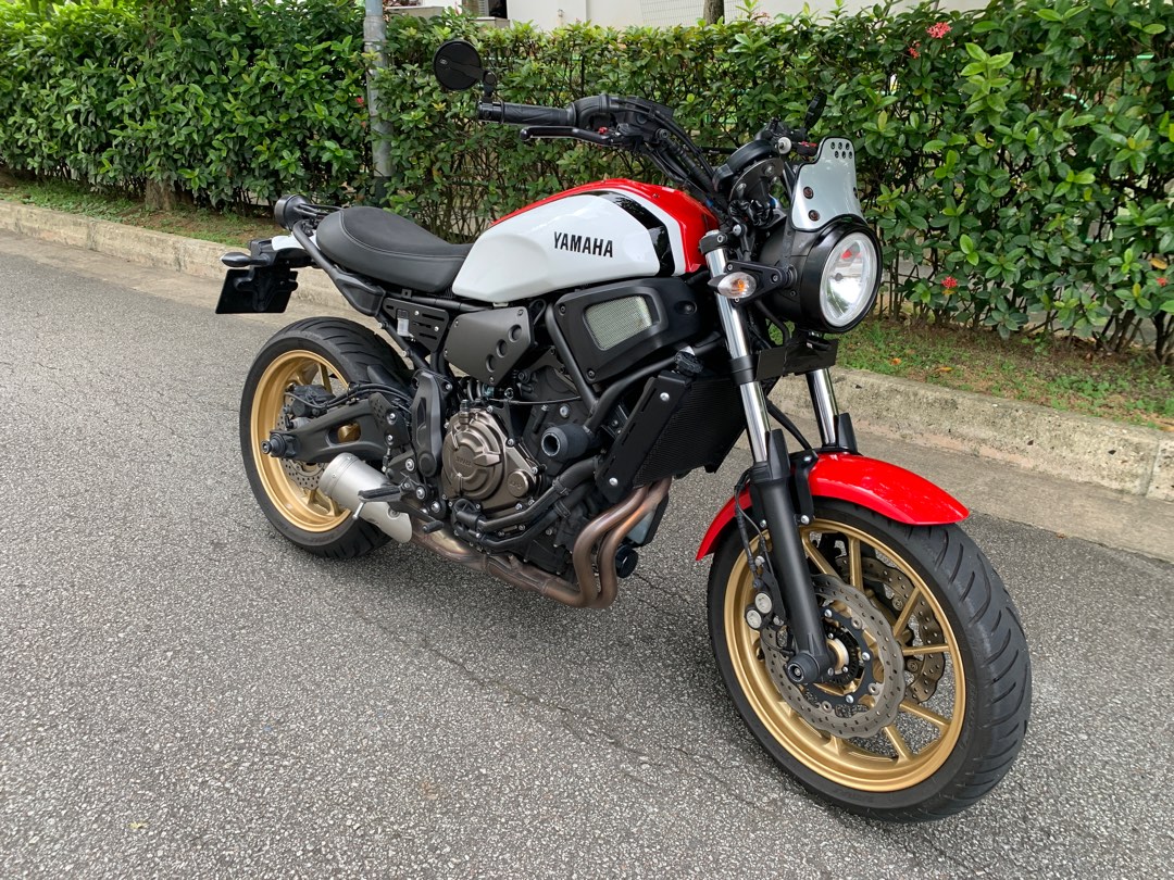 Yamaha XSR 700 Red / White Color Done Up Tastefully By Mature Owner ...