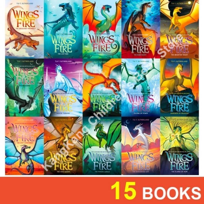 15 books Wings of Fire collection, Hobbies & Toys, Books & Magazines ...