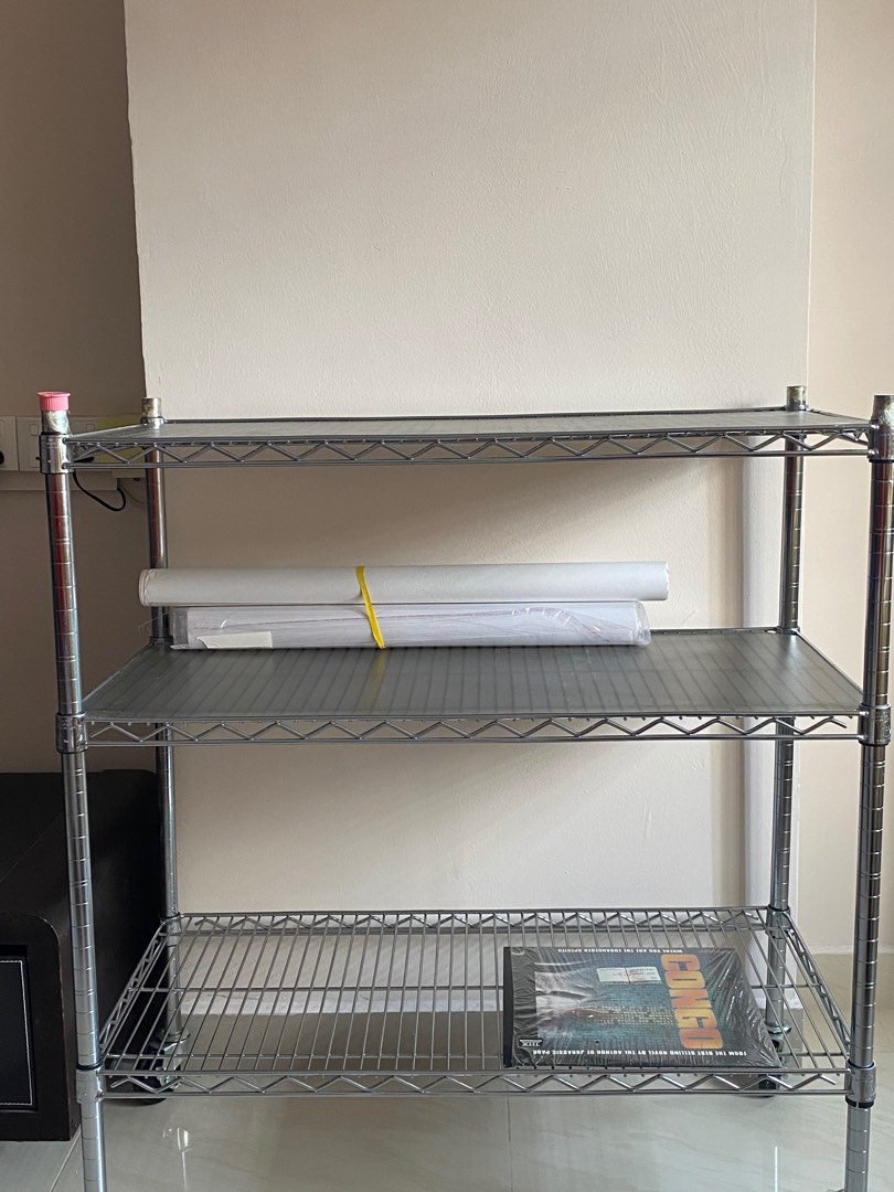 2 layer rack, Furniture & Home Living, Furniture, Shelves, Cabinets ...