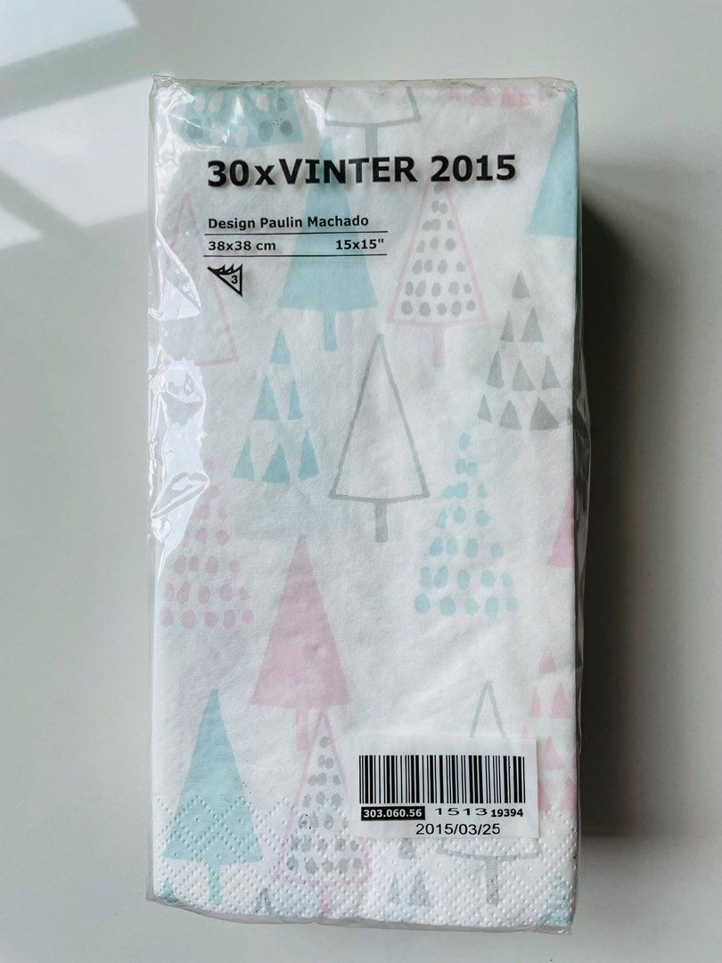 30xVinter Ikea paper napkin Tissue, Perabotan Rumah di Carousell