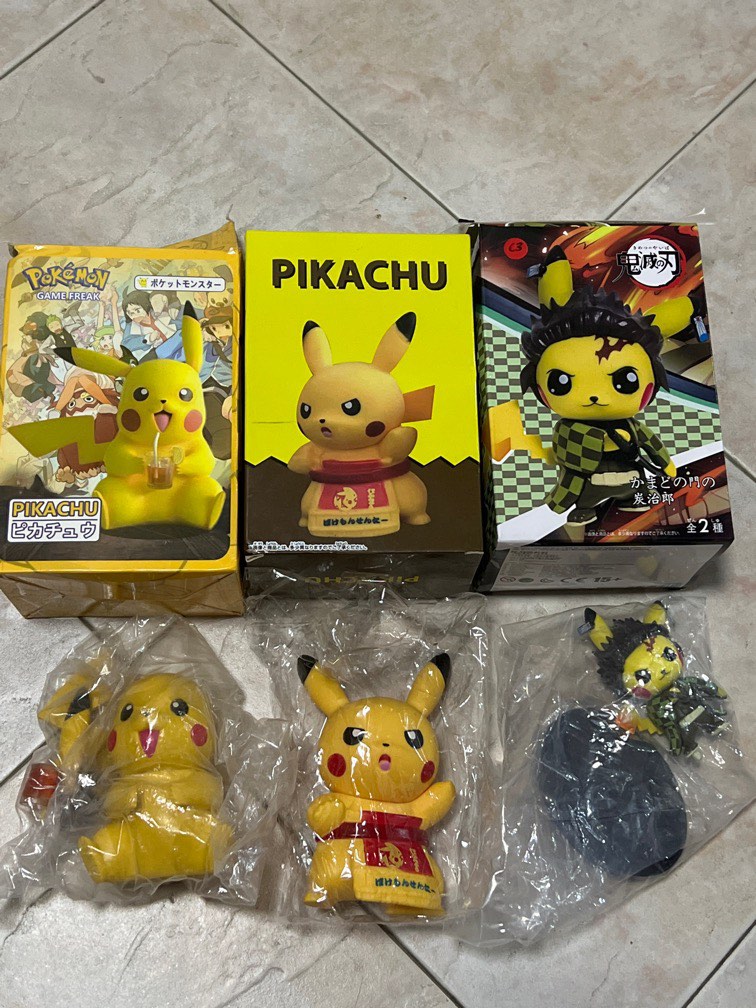 3 different Pikachu Action Figures, Hobbies & Toys, Toys & Games on ...