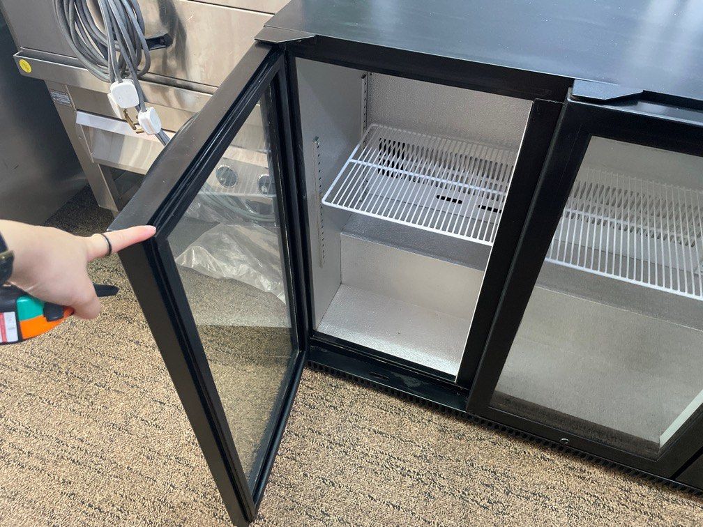 3 glass door counter chiller / display chiller / bar drink chiller, TV ...