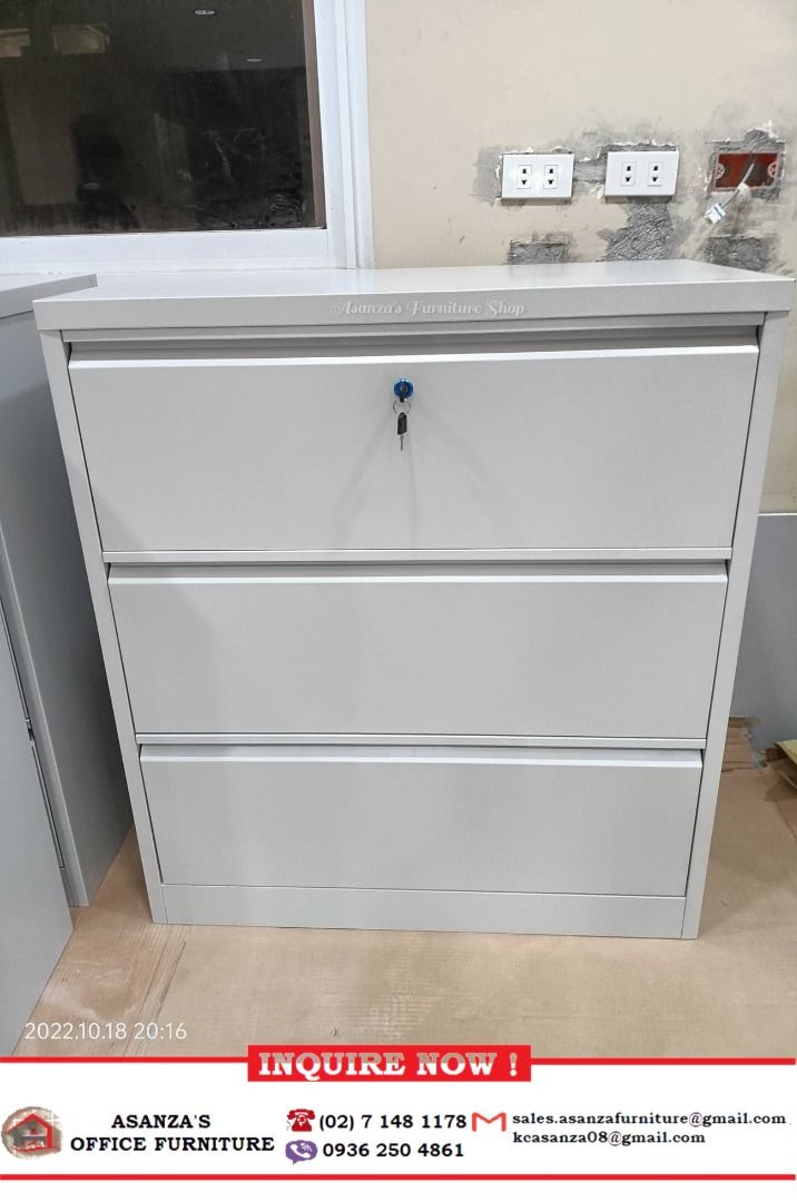 3-LAYER LATERAL FILING CABINET || FACTORY PRICE *, Furniture & Home ...