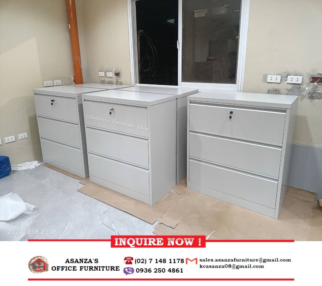 3-LAYER LATERAL FILING CABINET || FACTORY PRICE *, Furniture & Home ...