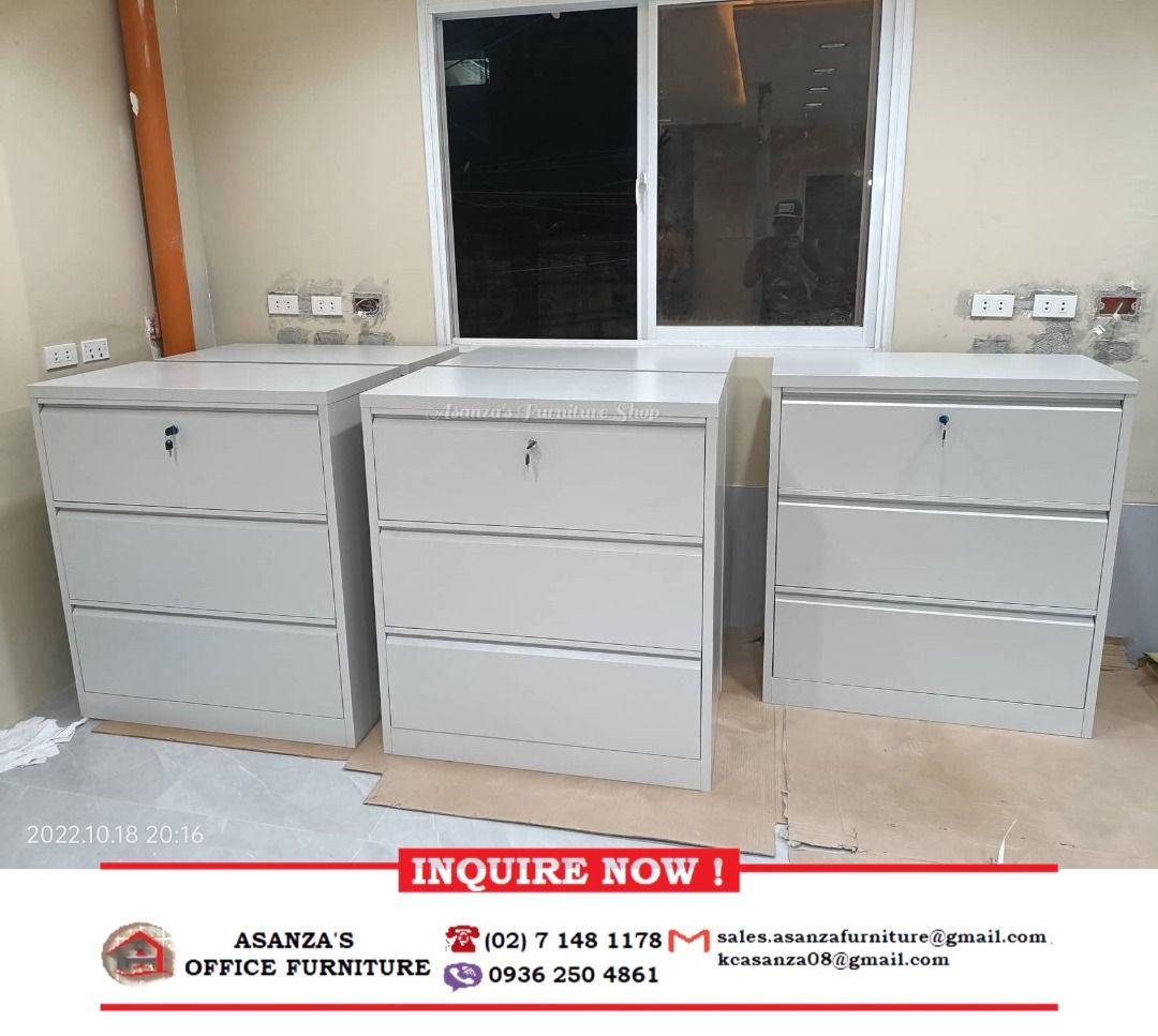 3-LAYER LATERAL FILING CABINET || FACTORY PRICE *, Furniture & Home ...