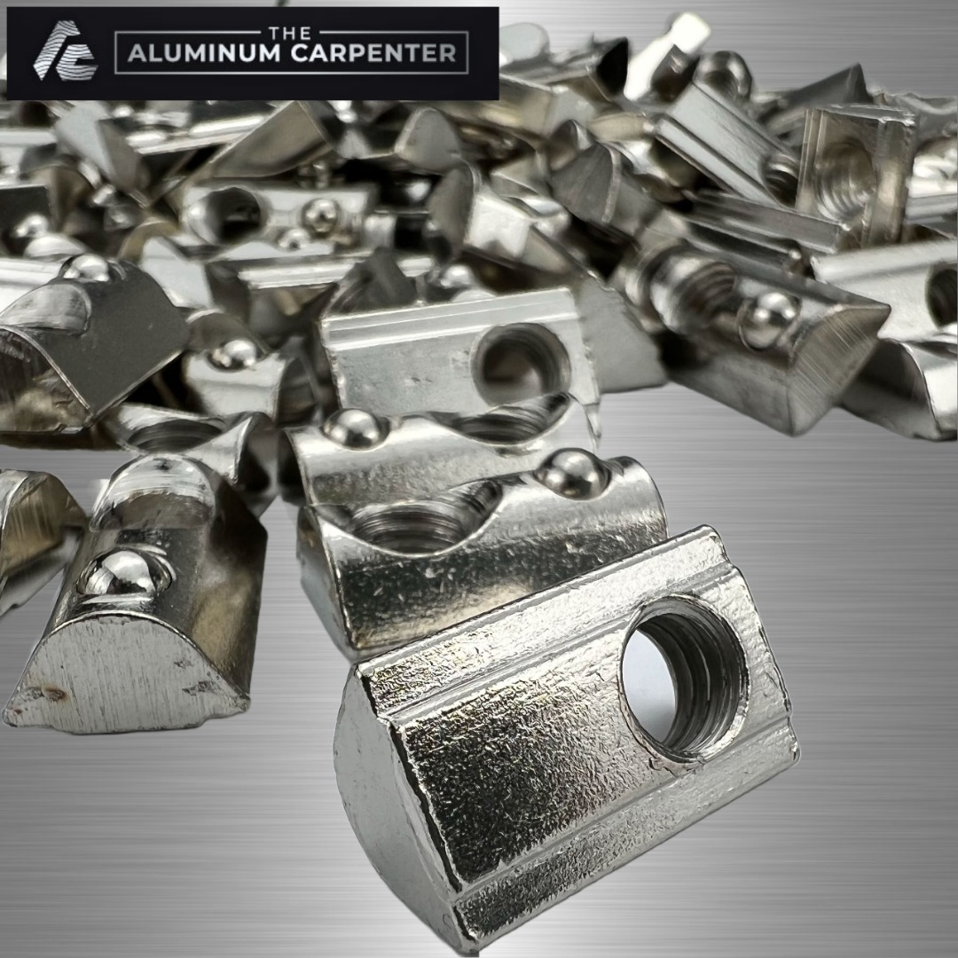 40 Series Ball Spring T-Nut 25/50/100 pieces Aluminum Extrusion ...