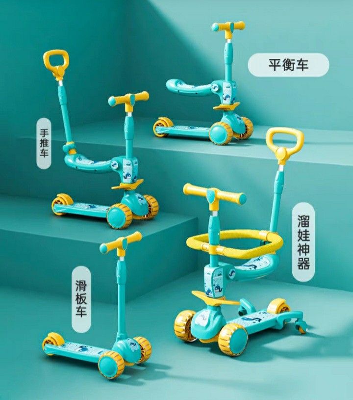 4 in 1 scooter stroller, Babies & Kids, Going Out, Strollers on Carousell