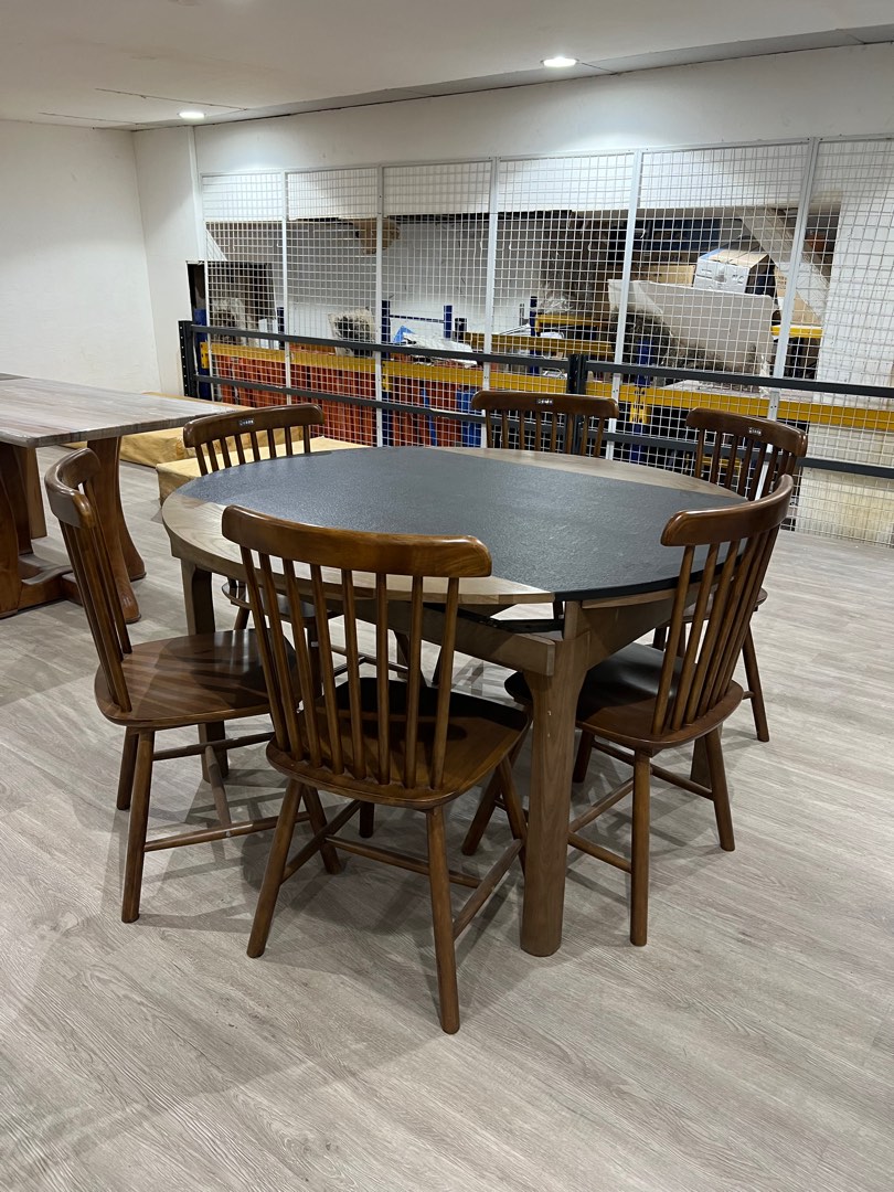 6 Seater Dining Chair Expandable, Furniture & Home Living, Furniture ...