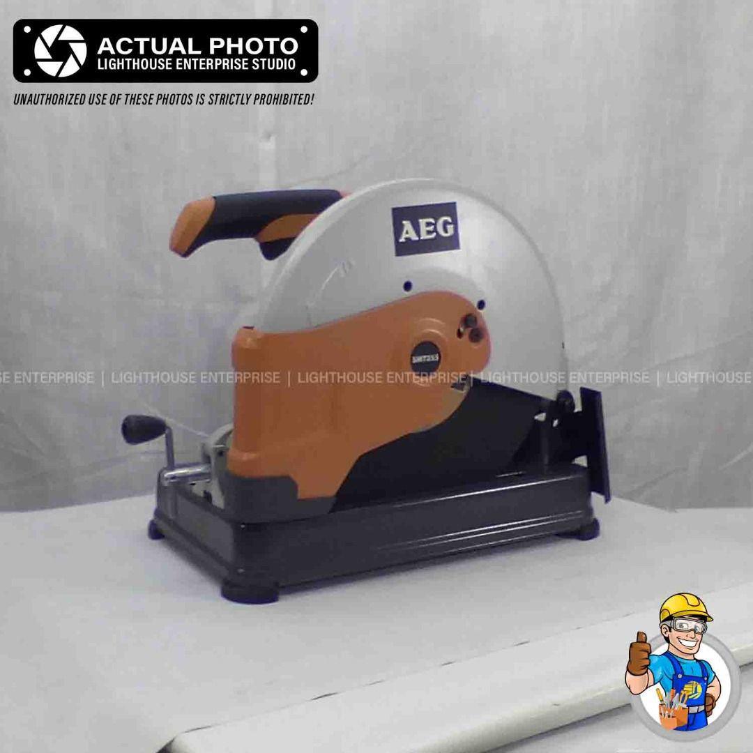 AEG Powertools 2300W Metal Cutting Chop Saw/Cut Off Machine (SMT-355 ...