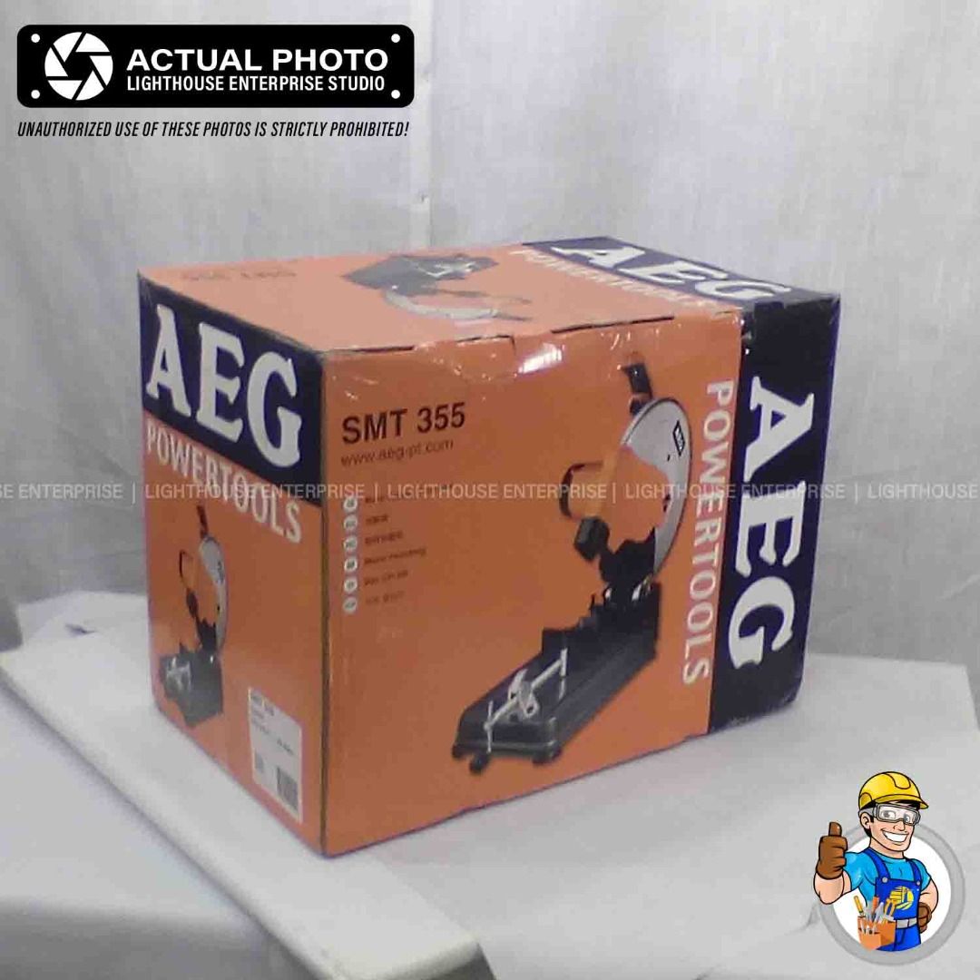 AEG Powertools 2300W Metal Cutting Chop Saw/Cut Off Machine (SMT-355 ...