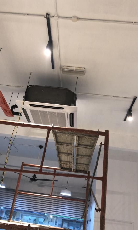 AirCond CEILING CASSETTE Expose VRV VRF system installation service Mon -Sun, Services, Home ...