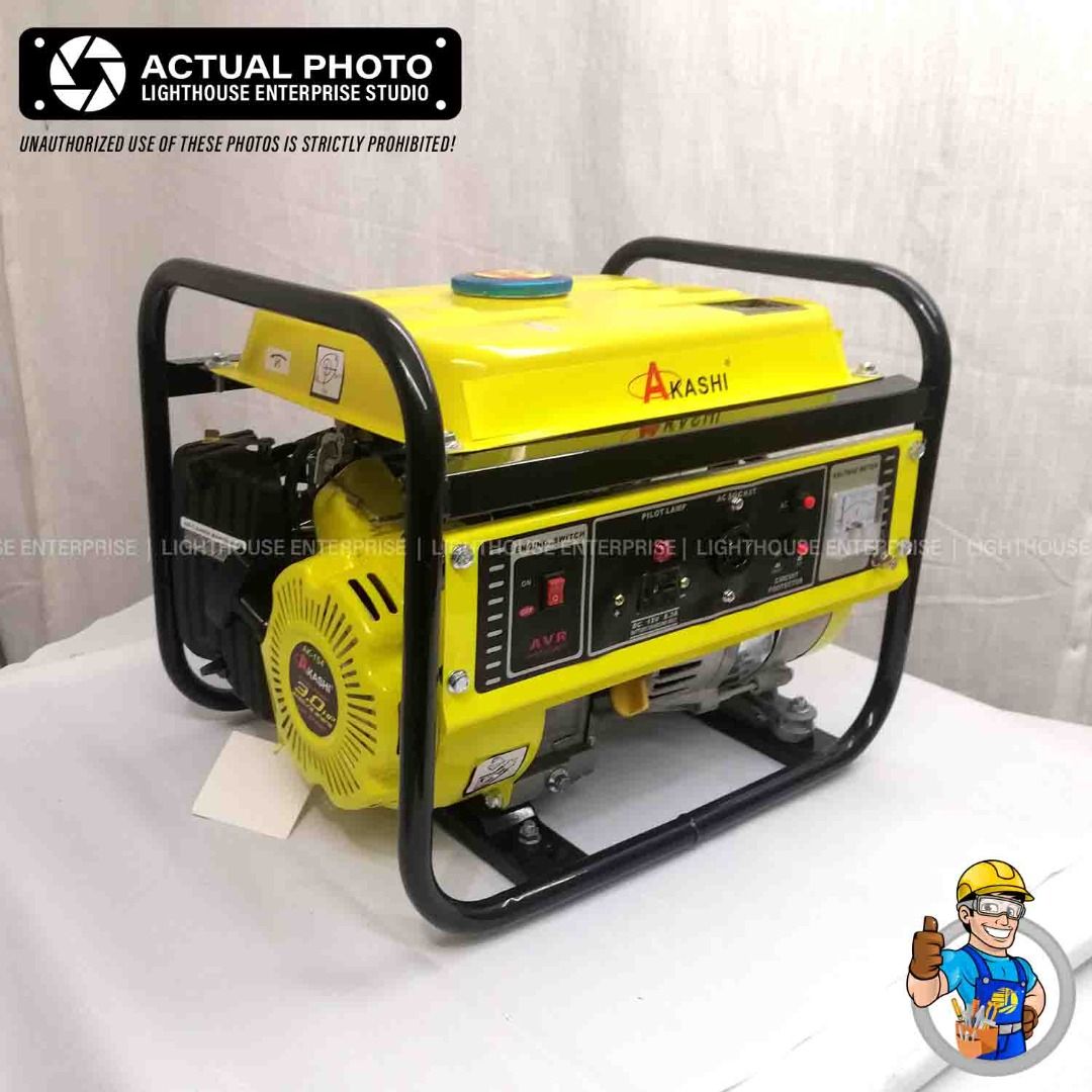 AKASHI Japan 1.5kva 1500w Gasoline Generator Set (GP1500) *LIGHTHOUSE ...