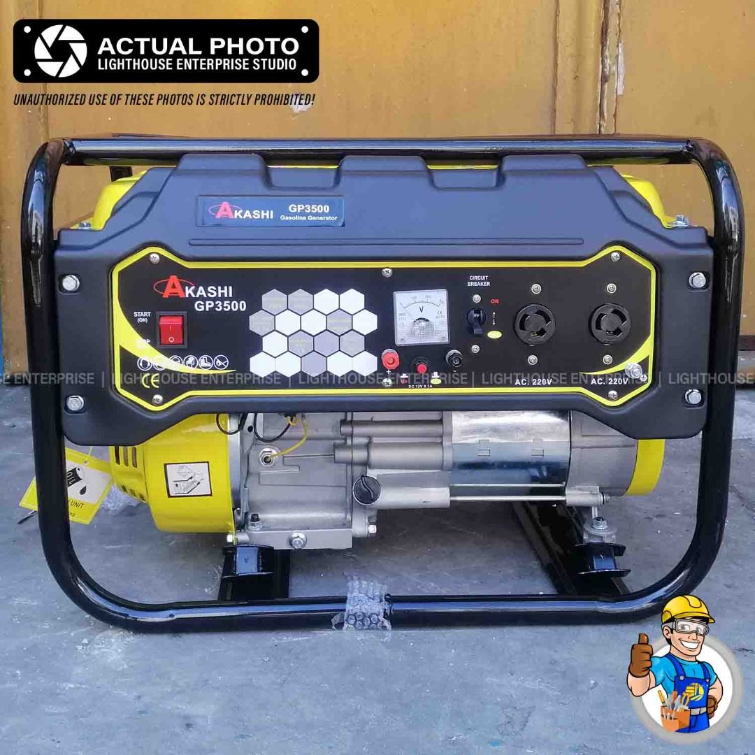 AKASHI Japan 3.5kva 3500w Gasoline Generator Set (GP3500) *LIGHTHOUSE ...
