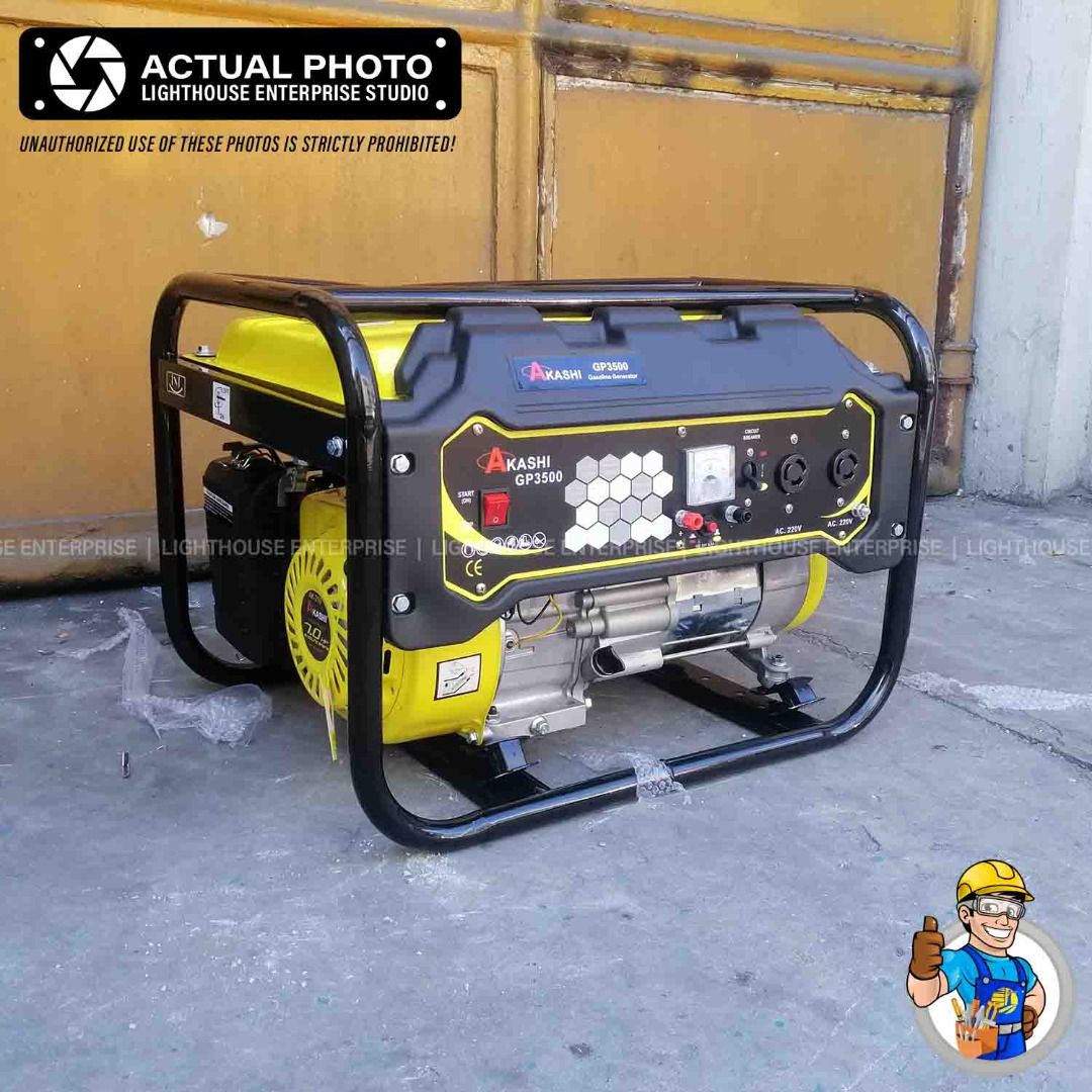 AKASHI Japan 3.5kva 3500w Gasoline Generator Set (GP3500) *LIGHTHOUSE ...