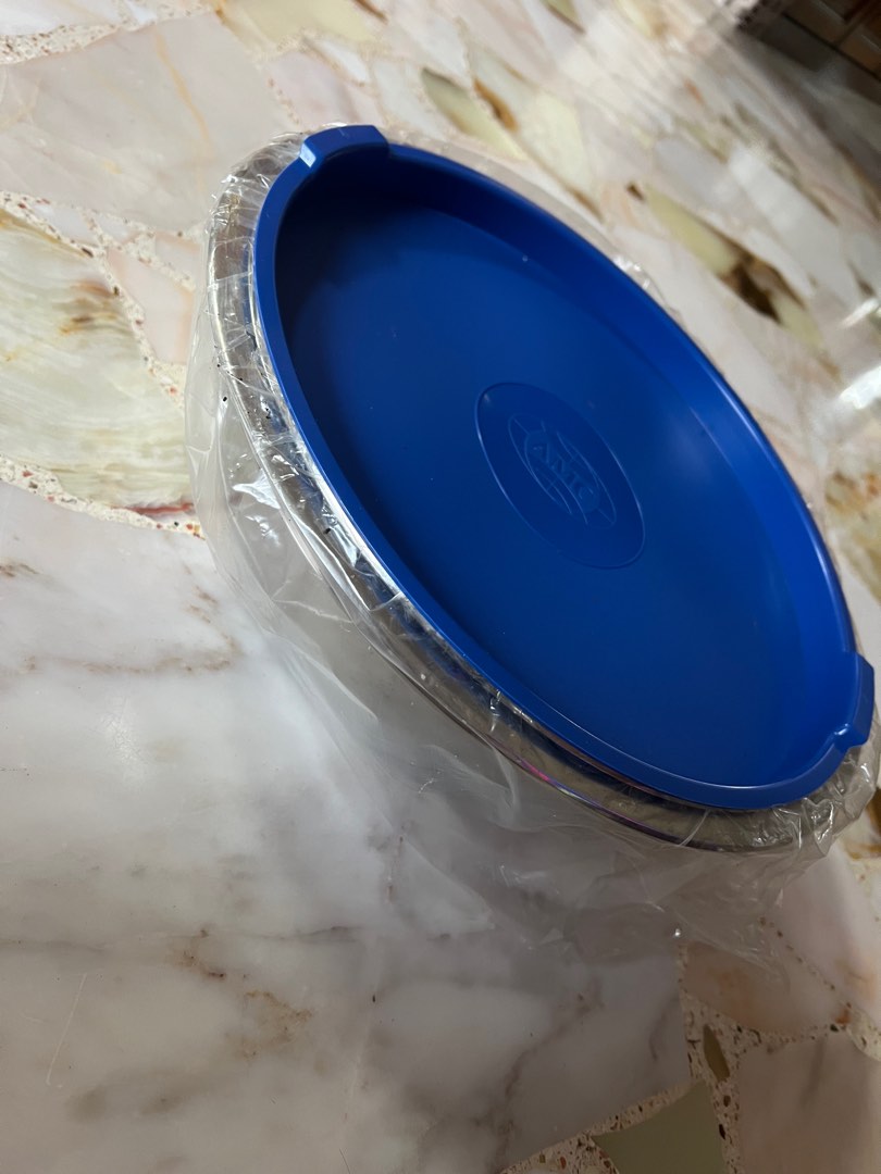 AMC 28 cm stainless steel container with lid, Furniture & Home Living ...