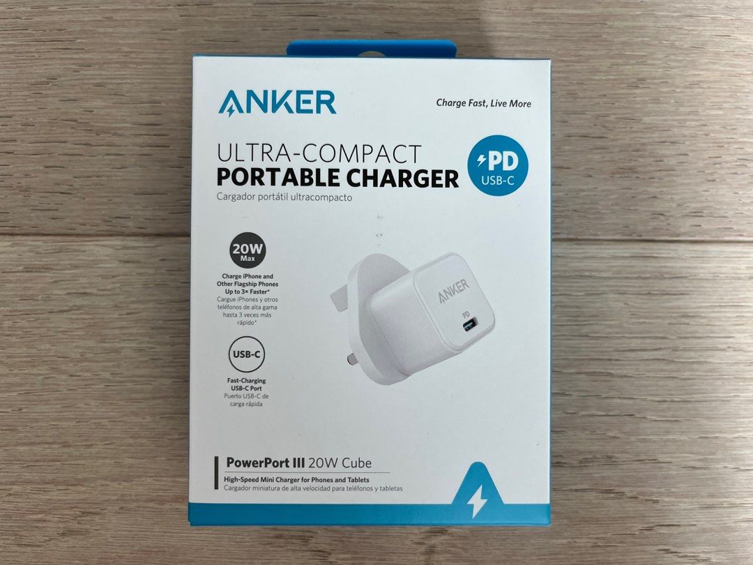 Anker PowerPort III 20W USB-C Charger, Mobile Phones & Gadgets, Mobile ...