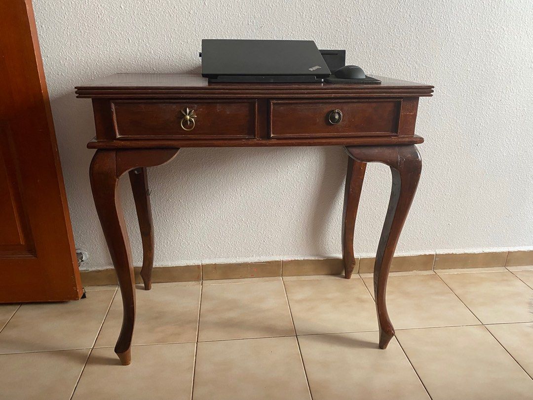 Antique 2 drawer table, Furniture & Home Living, Home Decor, Other Home ...