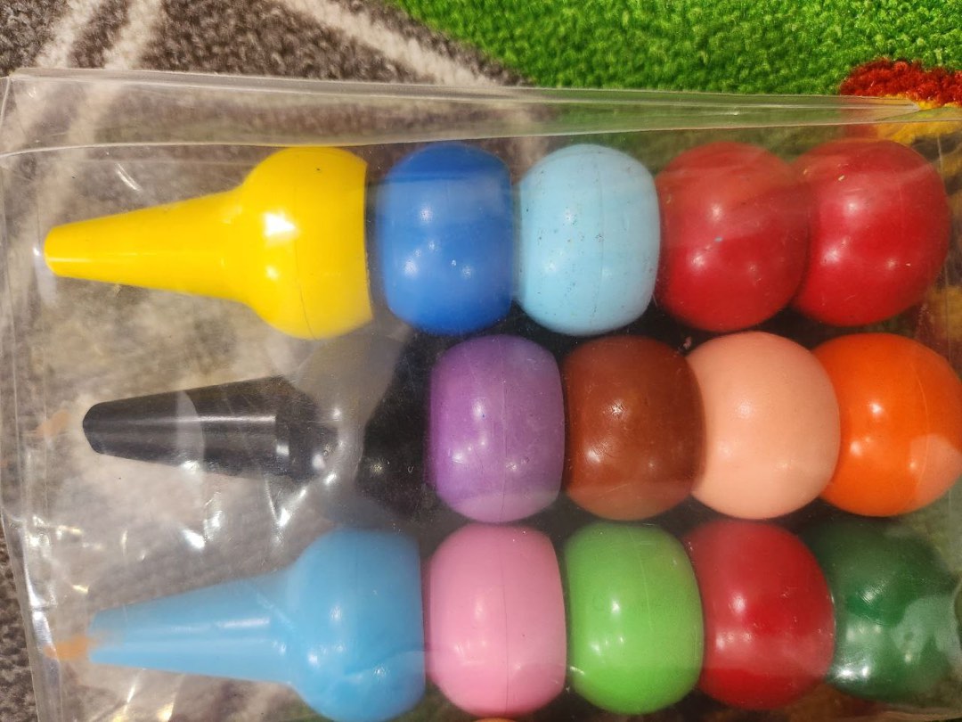 Aozora Baby Colour Baby Crayons colouring safe to use, Babies & Kids ...